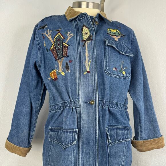 Christopher & Banks | Jackets & Coats | Vintage Folk Art Bird ...